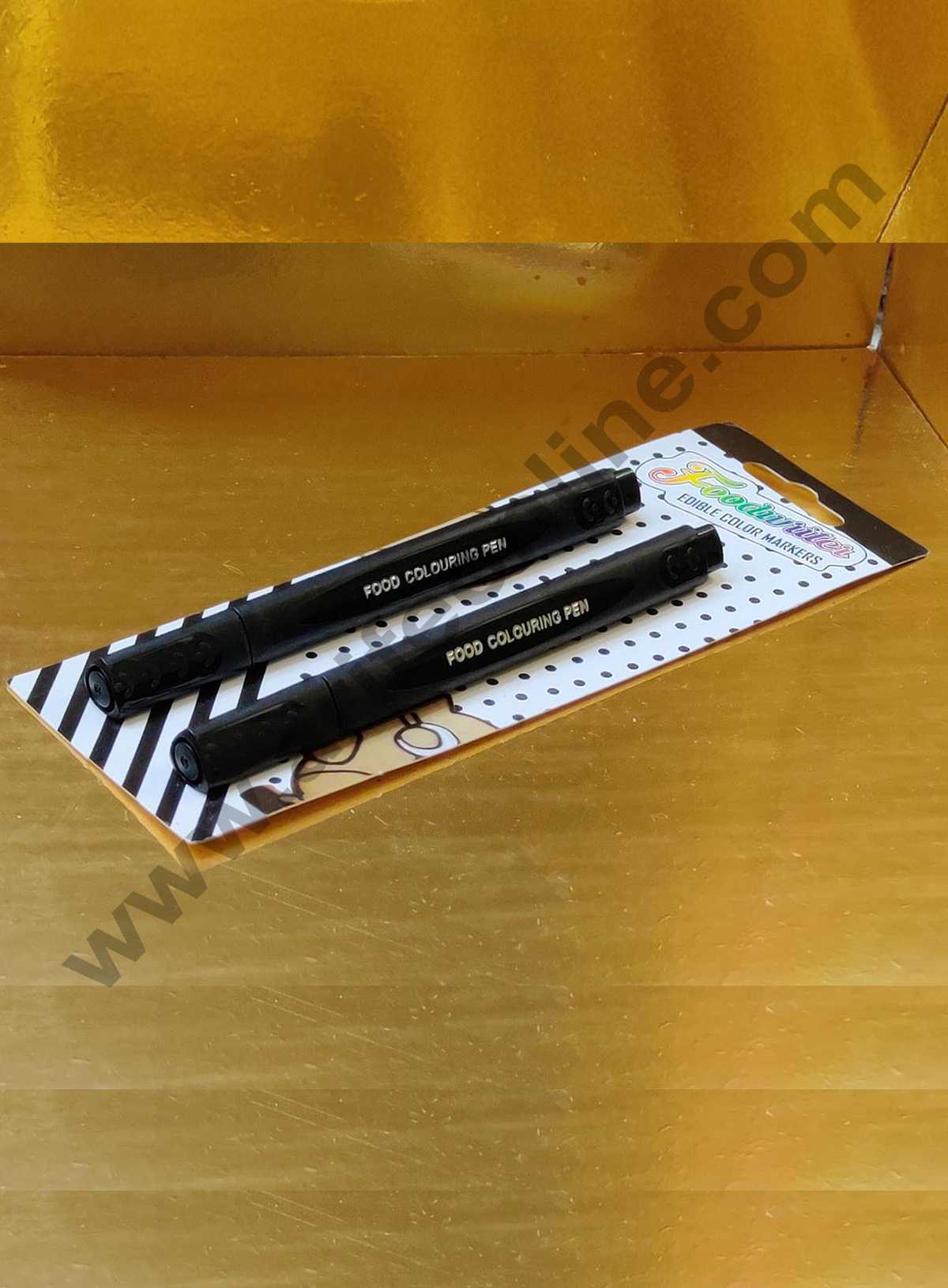 Cake Decor Food Writer Cake Decorating Markers Pens, Set of 2pcs Black ...