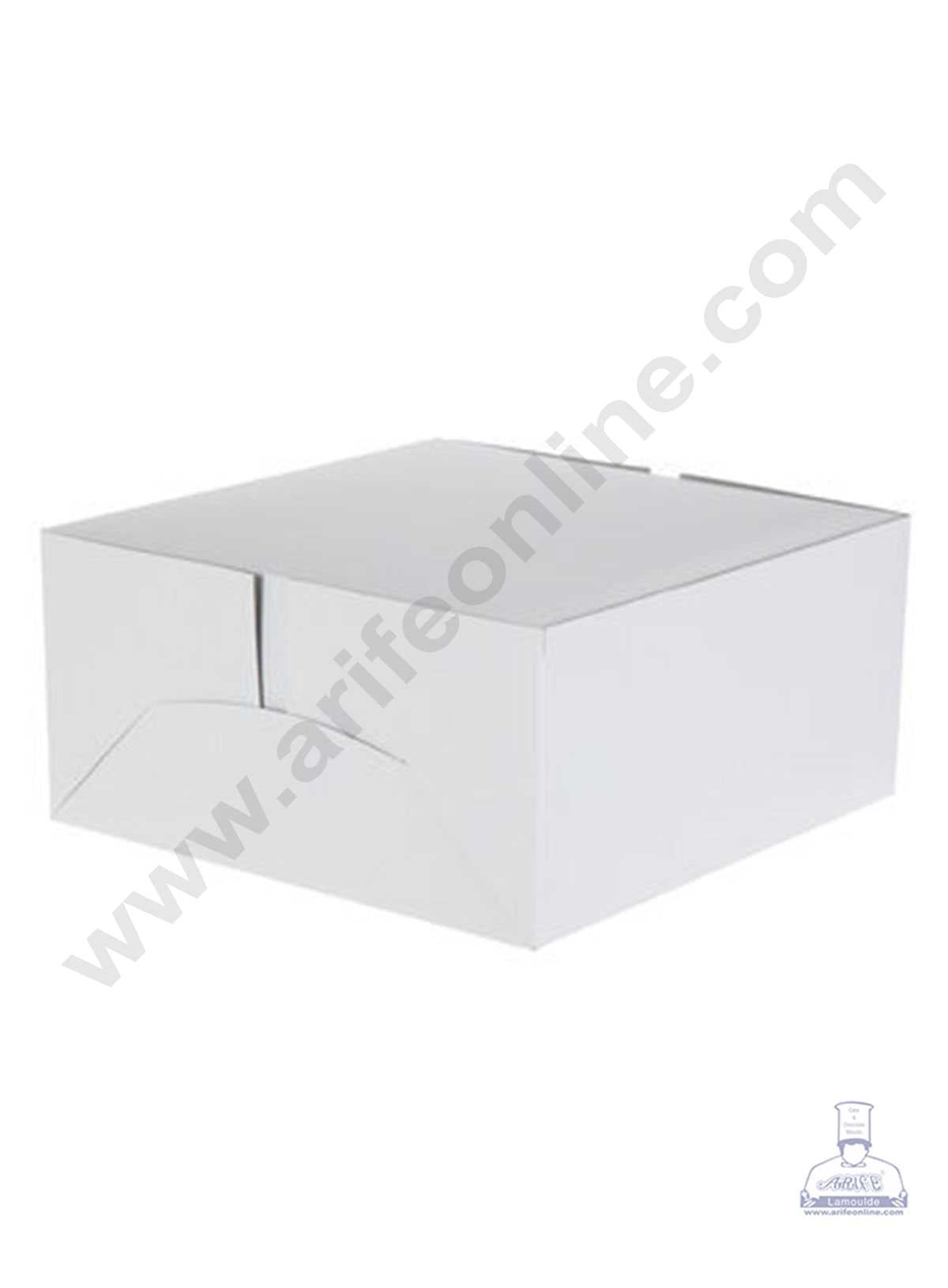 CAKE DECOR™ White Cake Boxes Pack of 10 Pieces - 8 Inch – Arife Online ...