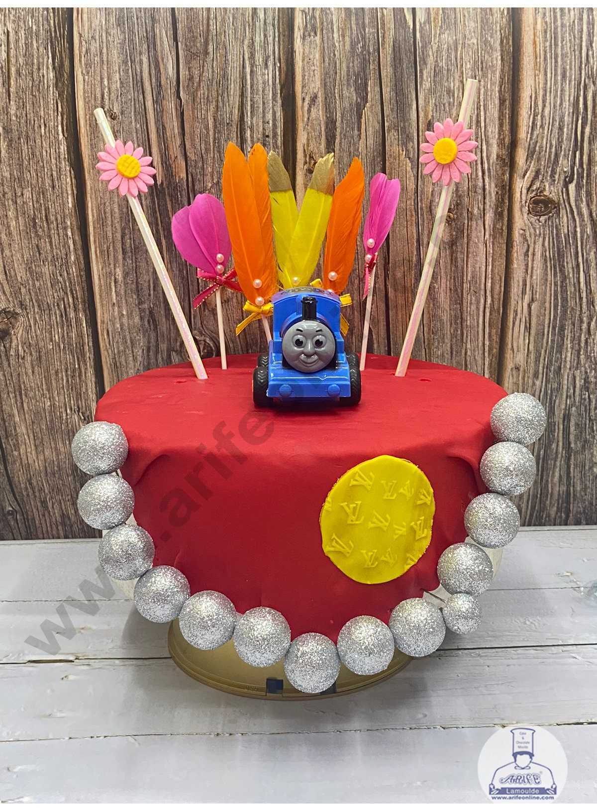 CAKE DECOR™ 1 Pieces Blue Thomas & Friends Engine Toys Cake Toppers (S ...