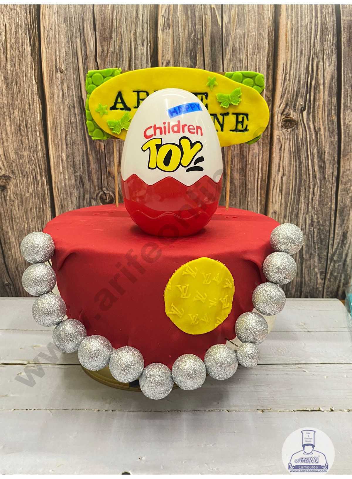 CAKE DECOR™ 1 Pieces Kinder Joy Shell Toys Cake Toppers (SB-T-CJ12510 ...