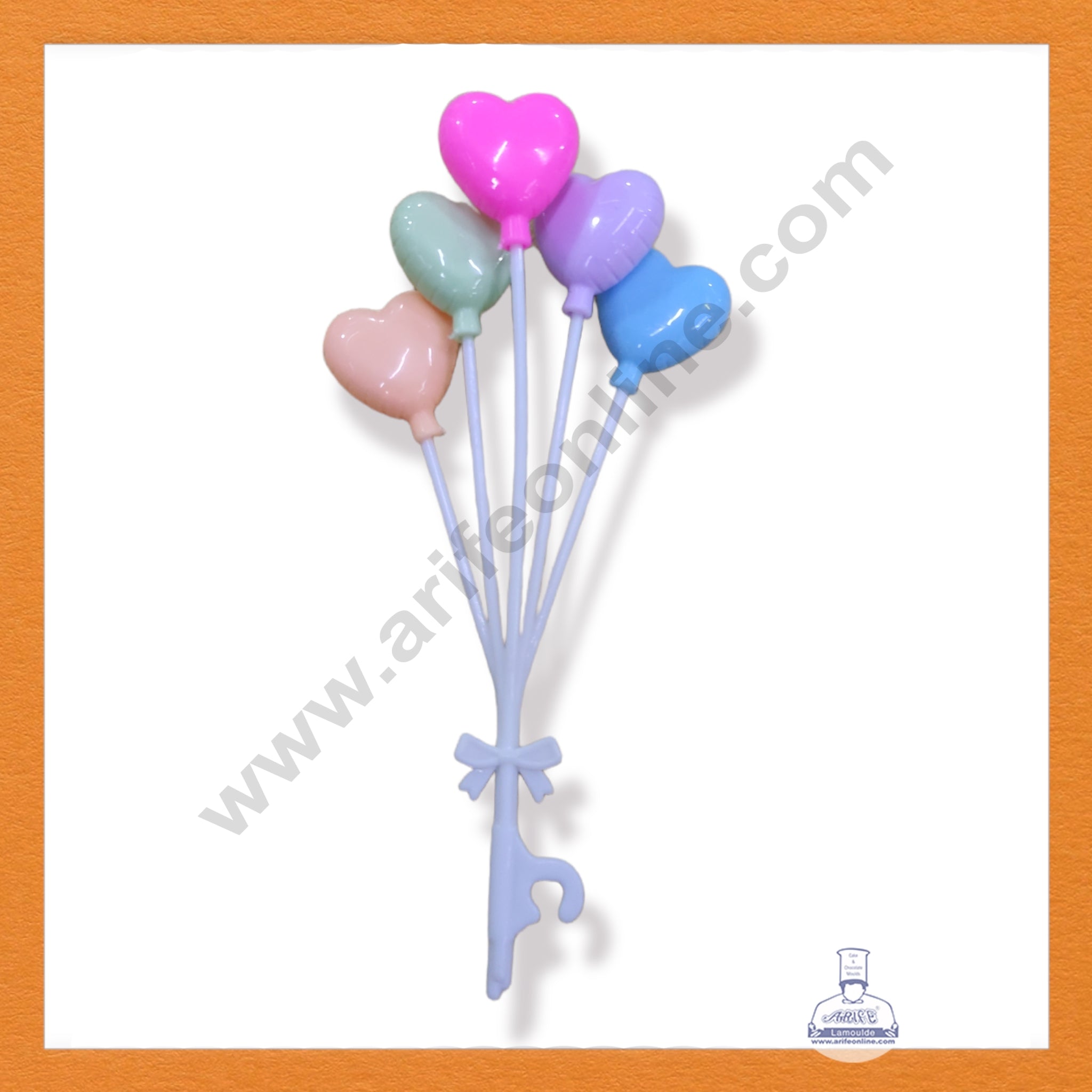 CAKE DECOR™ 1 Pieces Plastic Heart Cake Toppers SBTO-044 – Arife Online ...
