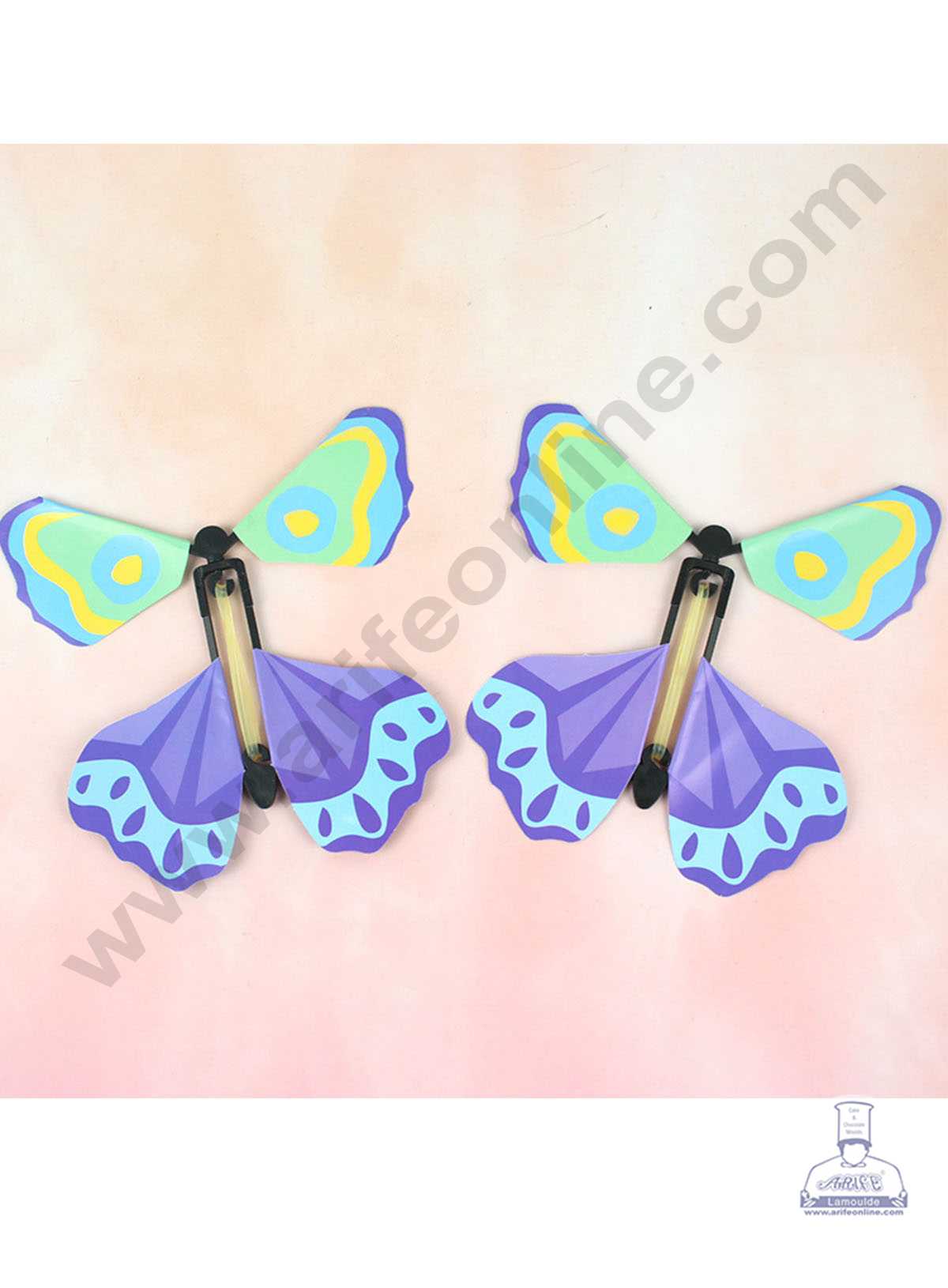 CAKE DECOR™ 1 piece Flying Butterfly Assorted Color and Assorted Desig ...