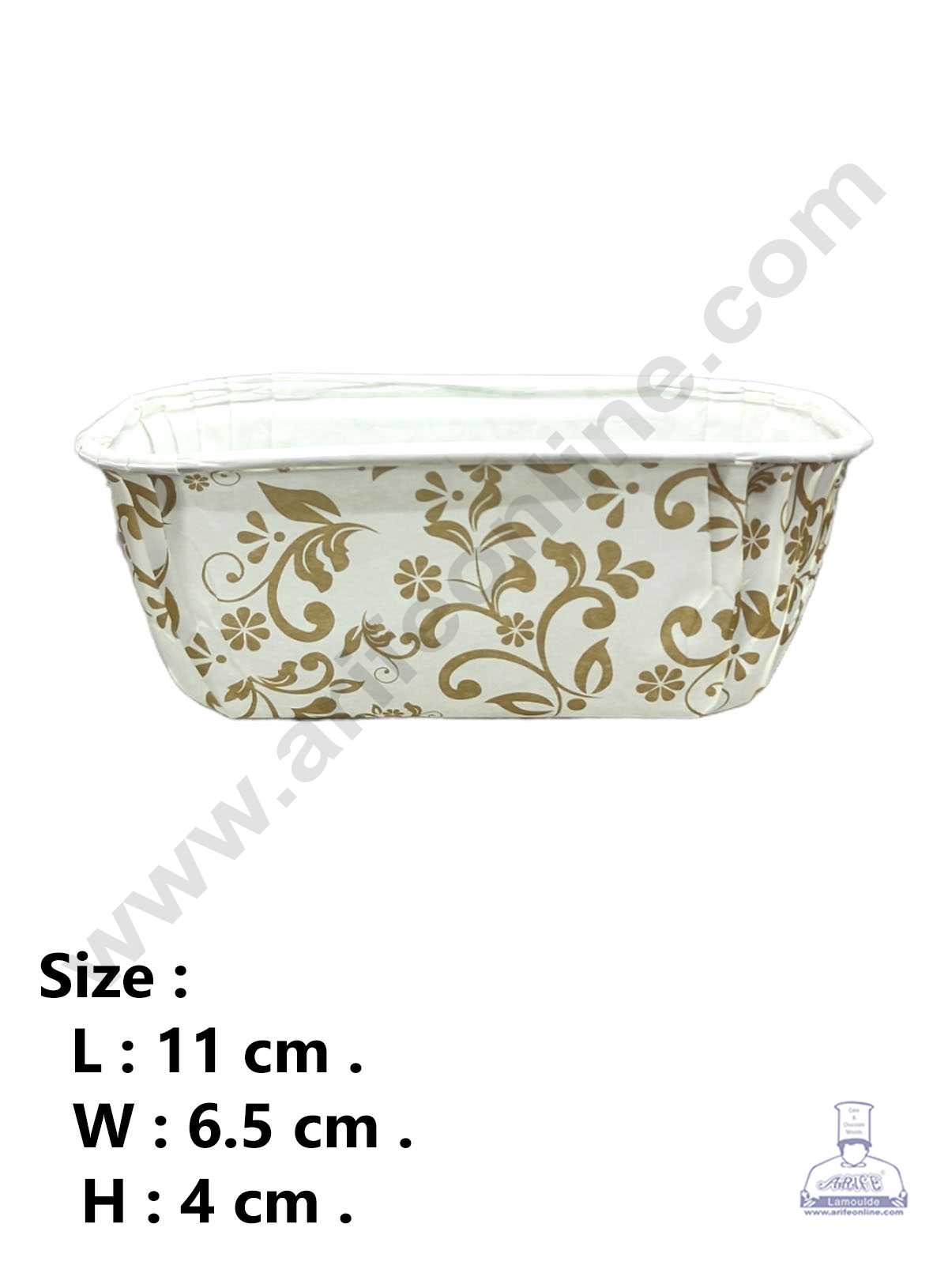 CAKE DECOR™ 10 Pcs Small White Golden Leaf Design Bake and Serve Plum – Arife Online Store