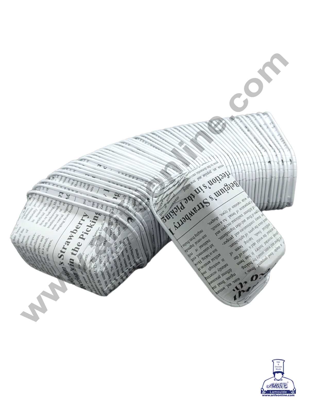 CAKE DECOR™ 10 Pcs Small White Paper Bake and Serve Plum Cake Mold – Arife Online Store