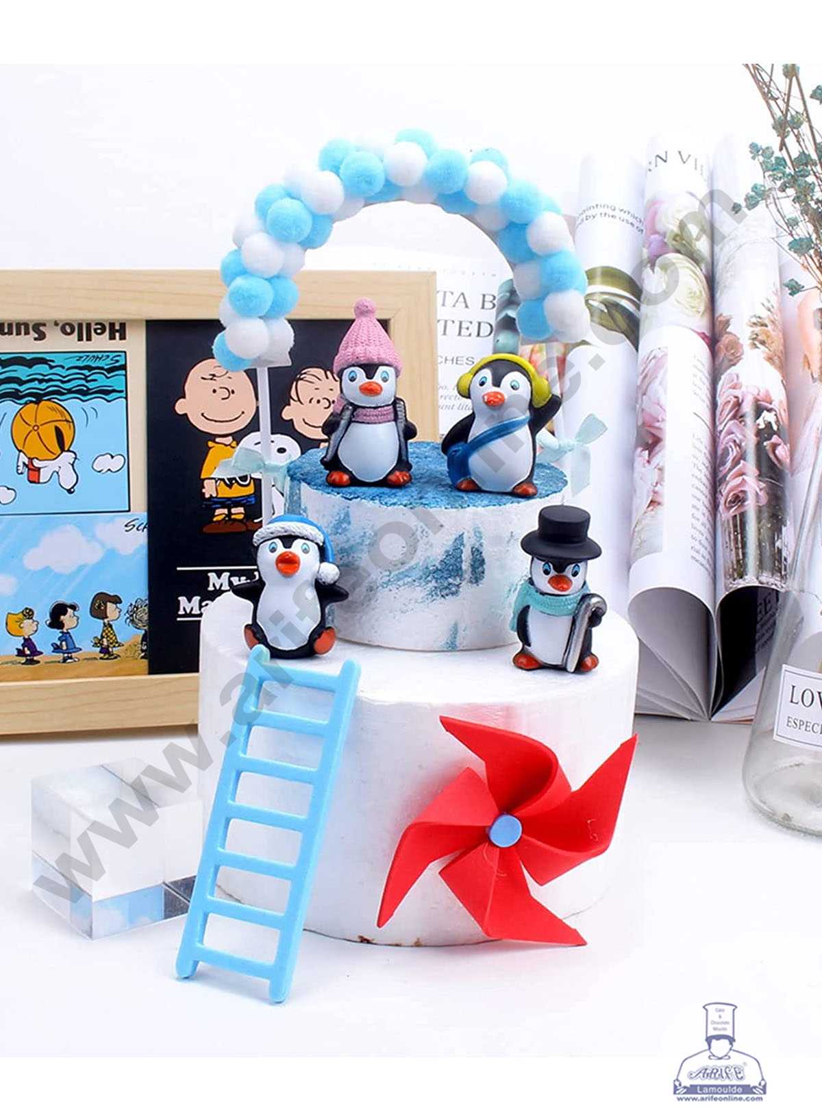 CAKE DECOR™ 10 Pieces Blue Plastic Ladder Toys Cake Toppers (SB-T-CJ02 ...