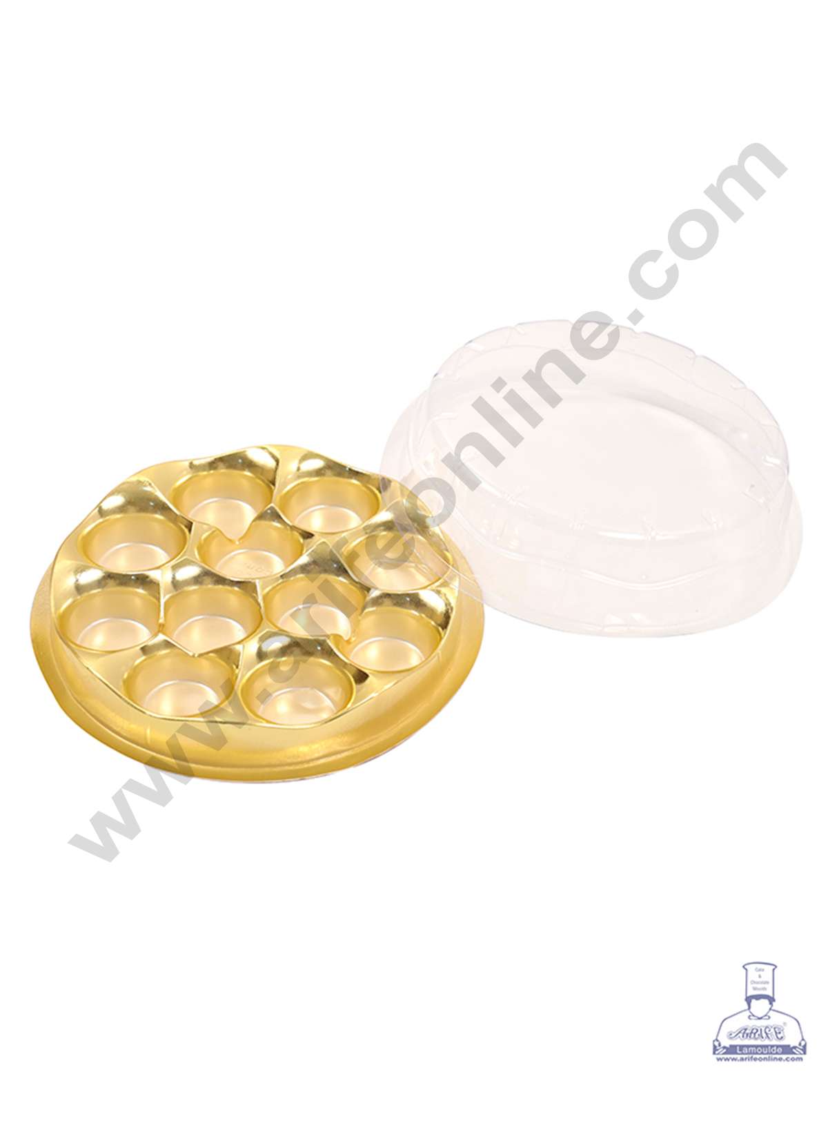 CAKE DECOR™ 11 Cavity Round Shape Modak PVC Box – ( Pack of 1 Pc ...