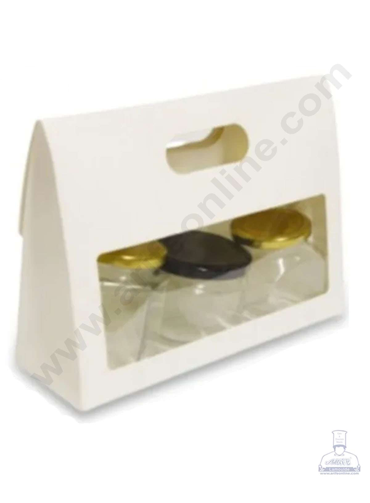 CAKE DECOR™ 3 Mason Jar Paper Carry Bags White - Big (10 Pcs) – Arife ...