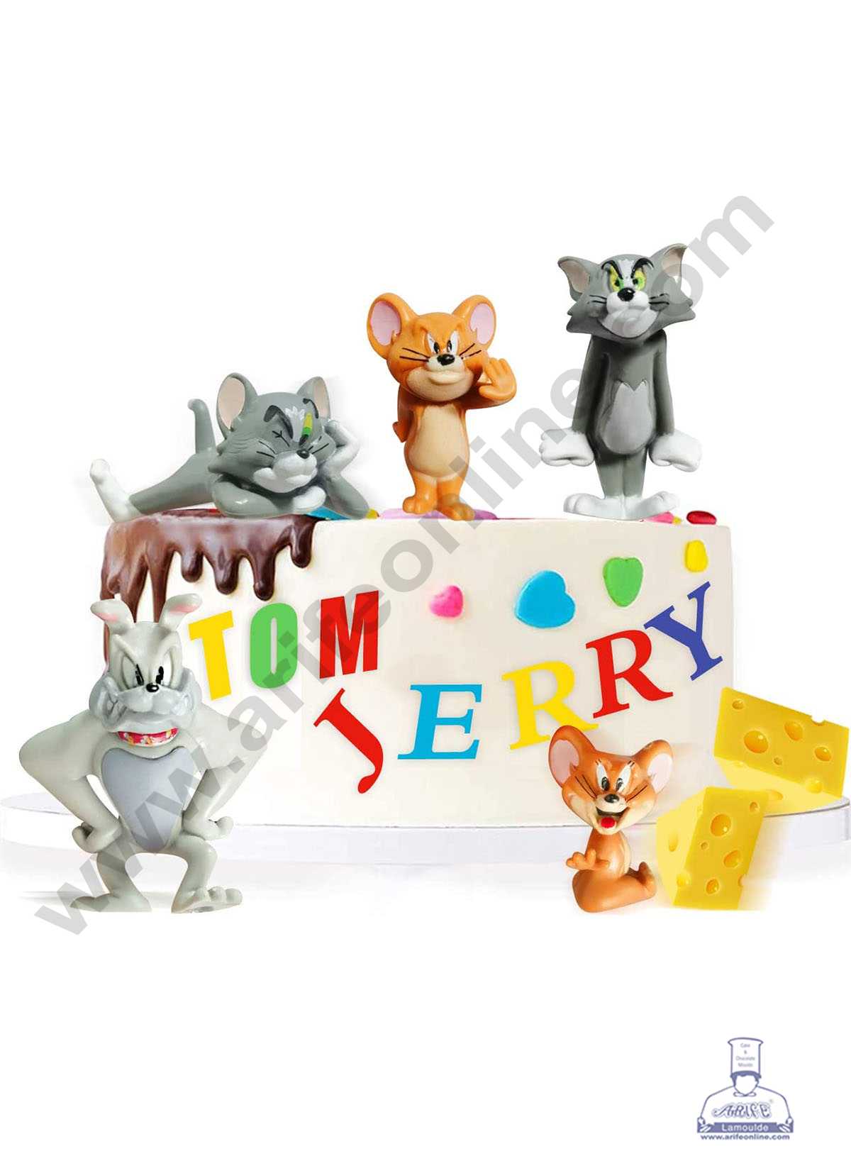 CAKE DECOR™ 5 Pieces Tom & Jerry Toys Cake Toppers (SB-T-8181) – Arife ...