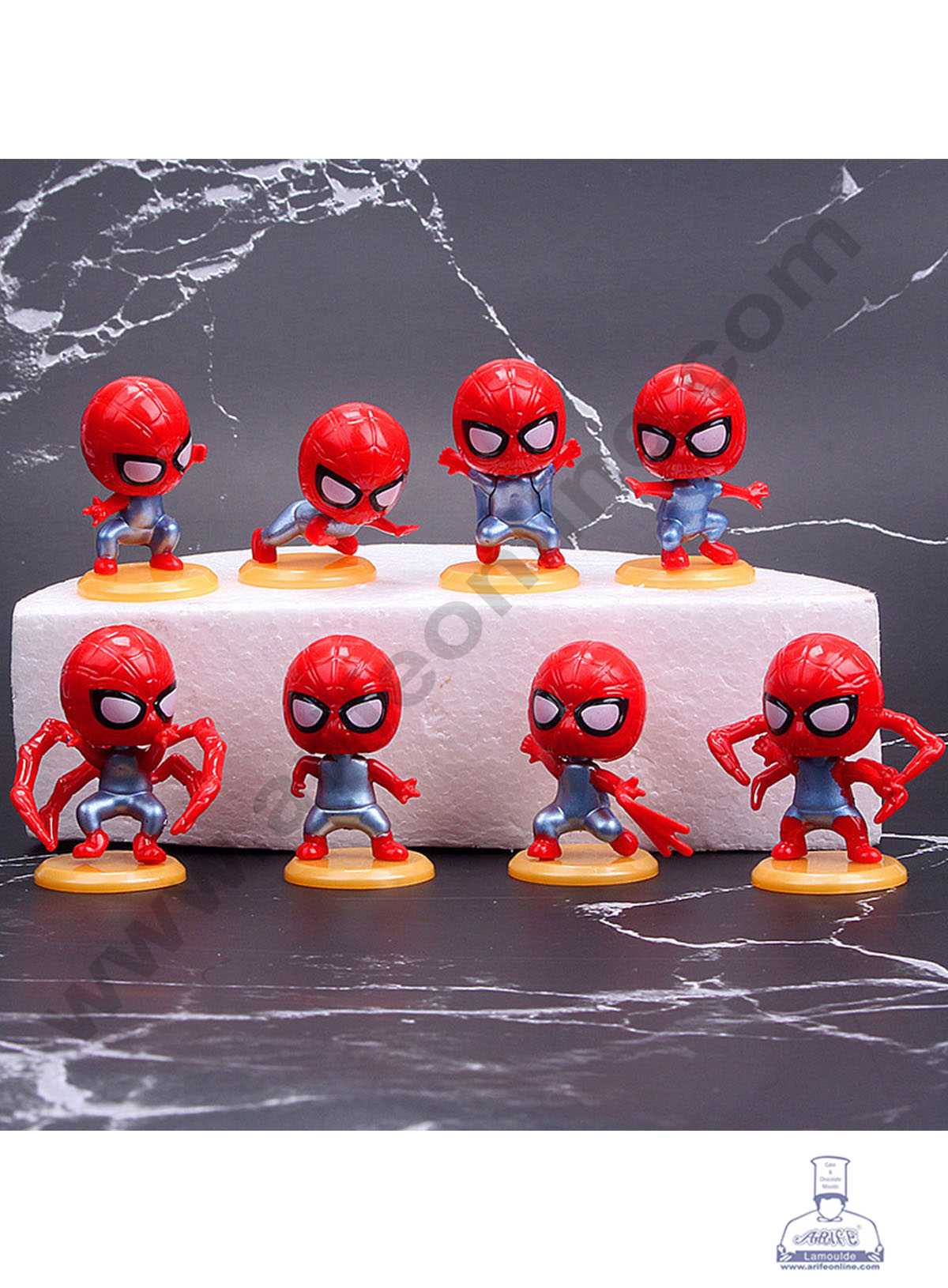 CAKE DECOR™ 8 Pieces Spider-Man Toys Cake Toppers (SB-T-QZ8-8) – Arife ...