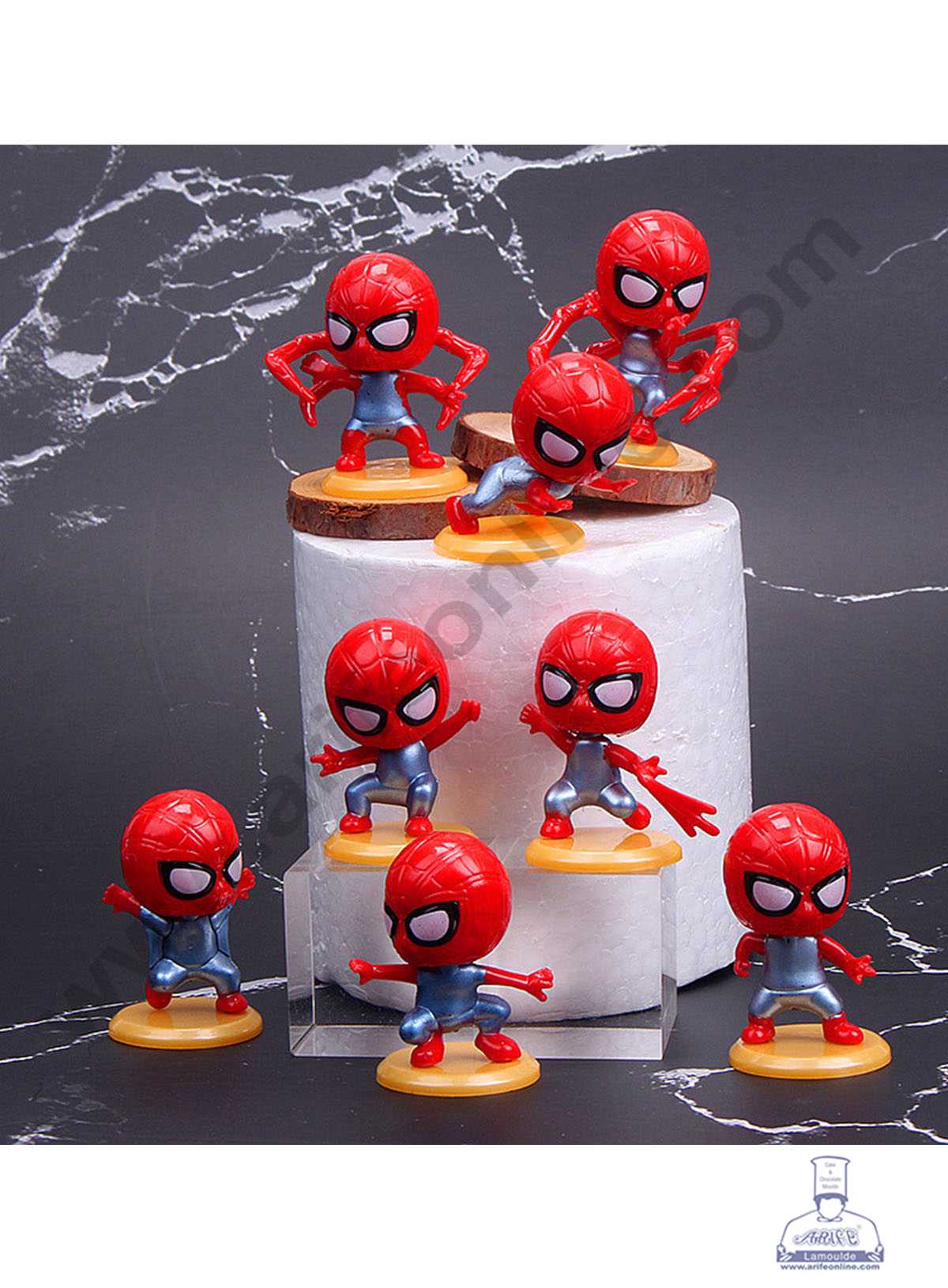 CAKE DECOR™ 8 Pieces Spider-Man Toys Cake Toppers (SB-T-QZ8-8) – Arife ...