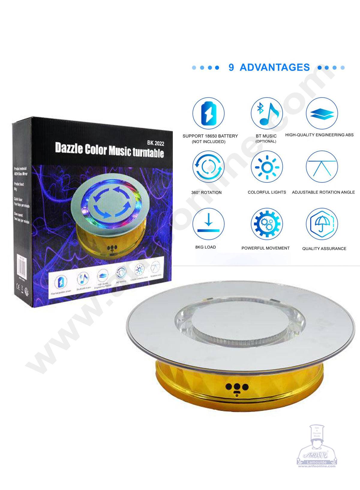 CAKE DECOR™ Colorful Rotating Display Stand – Arife Online Store