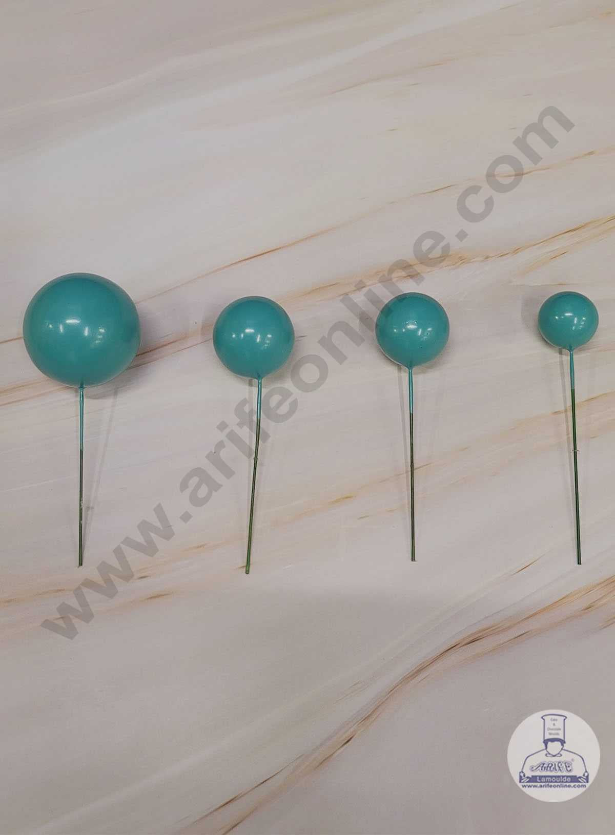 CAKE DECOR™ Cyan Faux Balls Topper For Cake and Cupcake Decoration ...