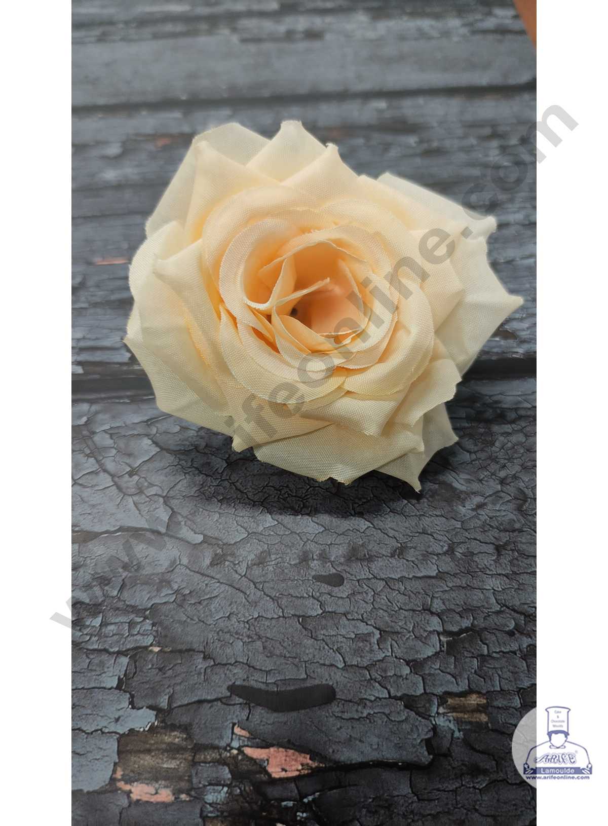 CAKE DECOR™ Large Rose Artificial Flower For Cake Decoration – Light Y ...