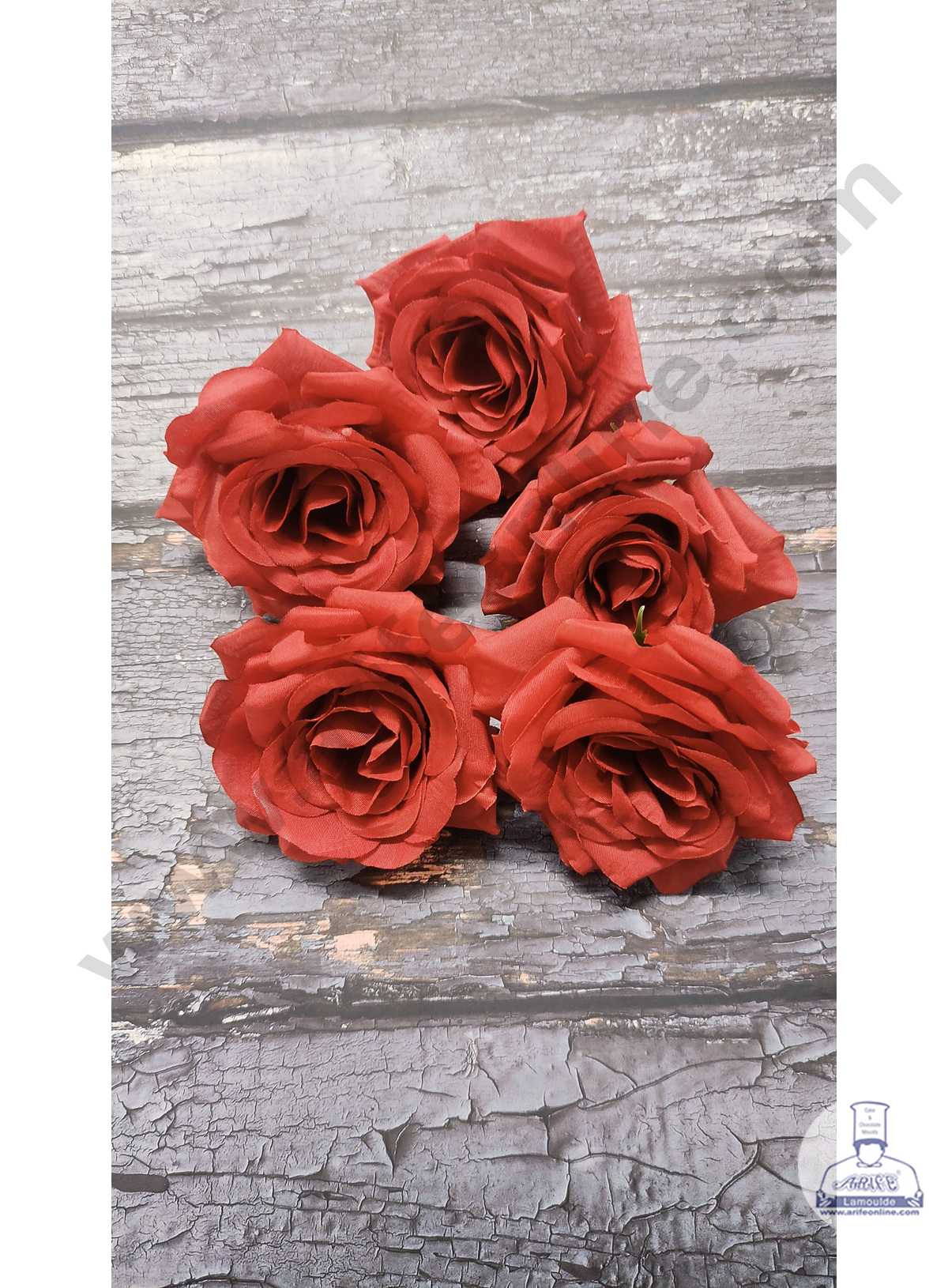 Home CAKE DECOR™ Large Rose Artificial Flower For Cake Decoration – Red ...