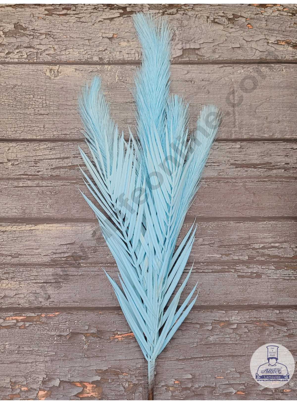 CAKE DECOR™ Light Blue Color Artificial Pampas Grass With Reeds For Ca ...