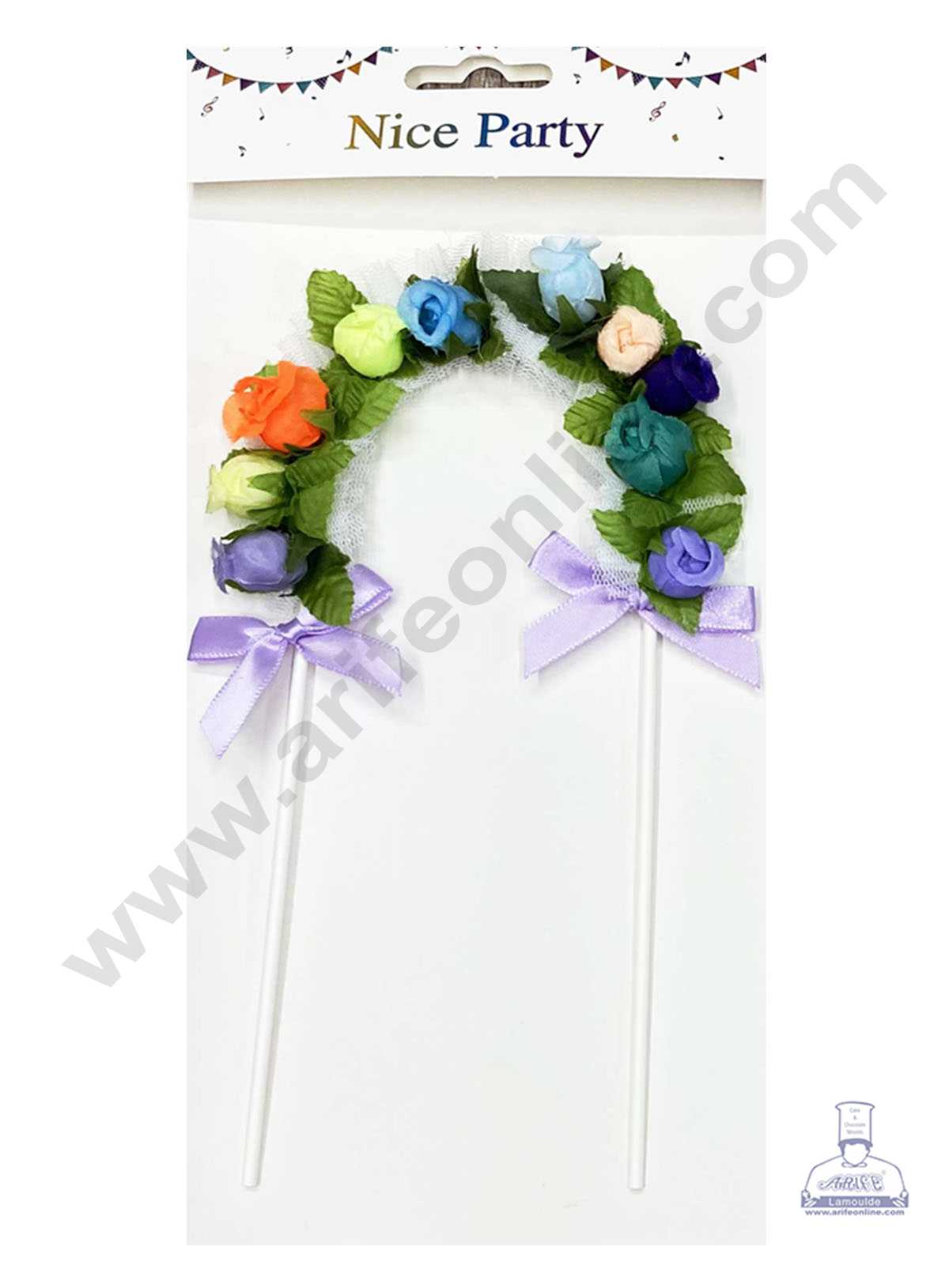 CAKE DECOR™ Mini Rose Flower Arch Cake Topper (SB-Topper-301) – Arife ...