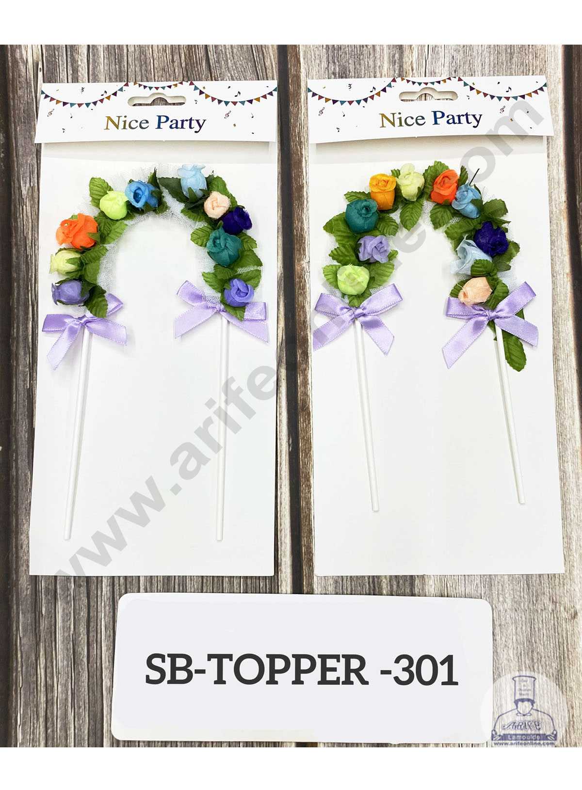 CAKE DECOR™ Mini Rose Flower Arch Cake Topper (SB-Topper-301) – Arife ...