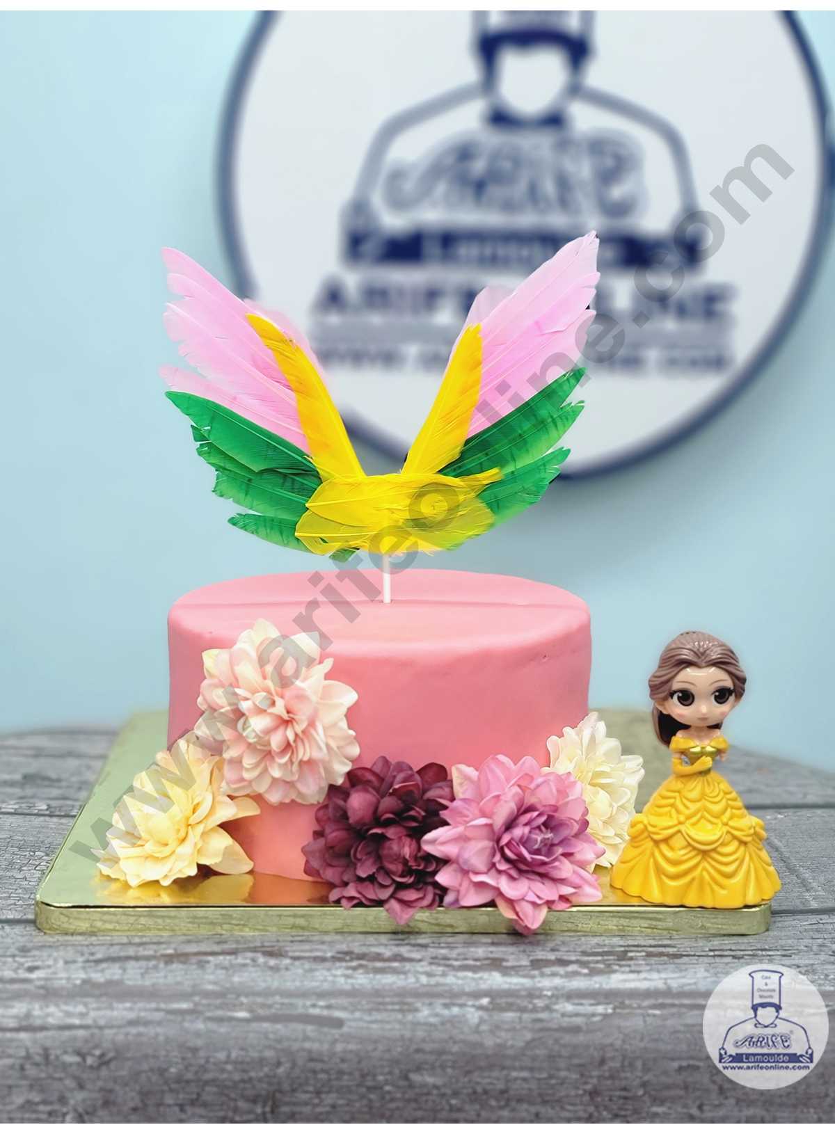 CAKE DECOR™ Multi‐Color Butterfly Wing Feathers Topper For Cake Decora ...