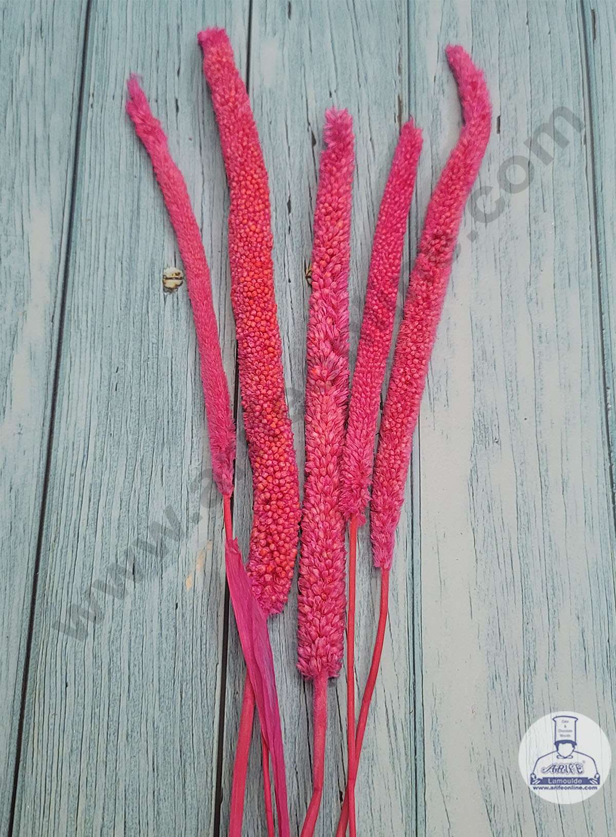 CAKE DECOR™ Pink Color Eternelle Hypericum With Dried Millets For Cake ...