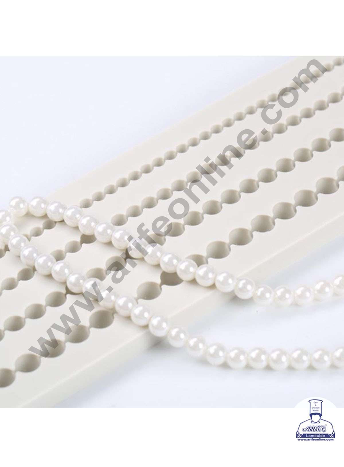 CAKE DECOR™ Silicon 4 Cavity 3D Bead Pearl Silicone Fondant Mold Cake ...