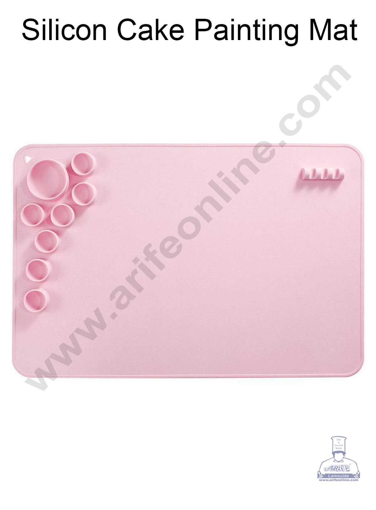 CAKE DECOR™ Silicon Cake Painting Mat Pad For Cake and Cupcake Decorat ...