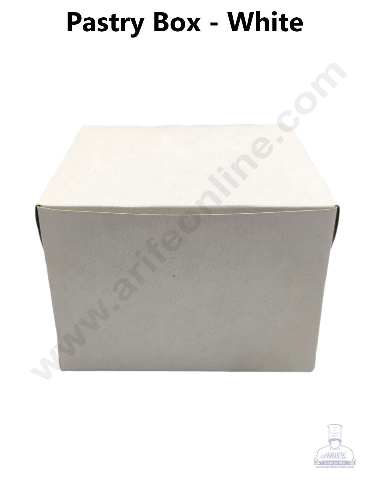 CAKE DECOR™ White Pastry Box - 5x5x3( Pack of 10 Pcs ) – Arife Online Store