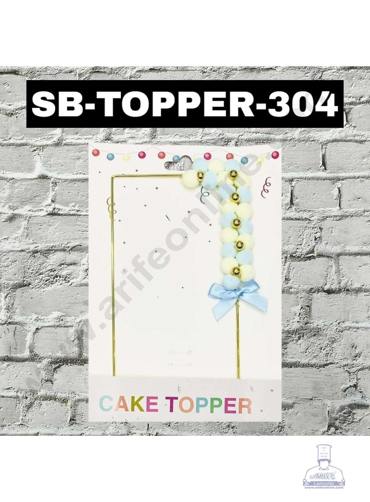 CAKE DECOR™ 1pcs Blue Frame Topper For Cake Decoration( SB-TOPPER-304 ...