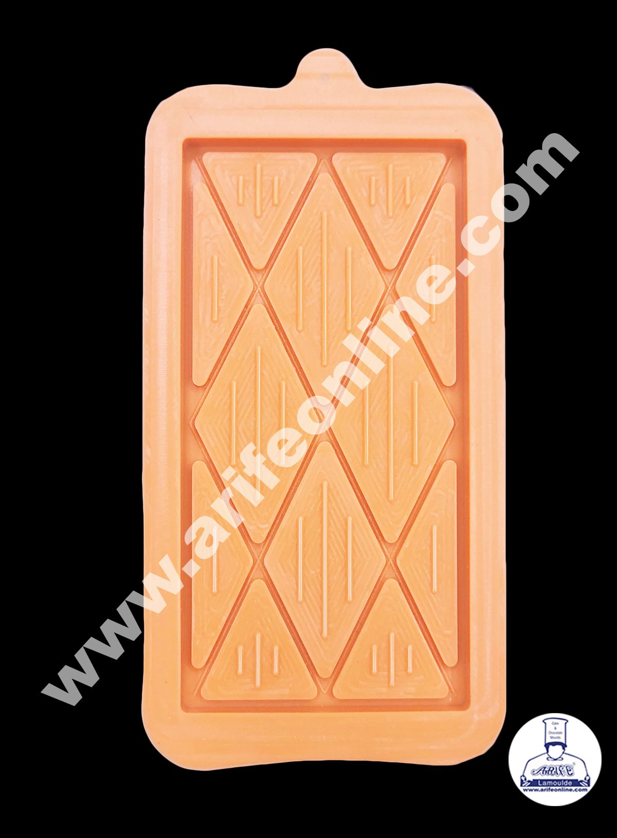 Cake Decor 1 Cavity Different Diamond Triangle Shape Silicone Bar Mold ...