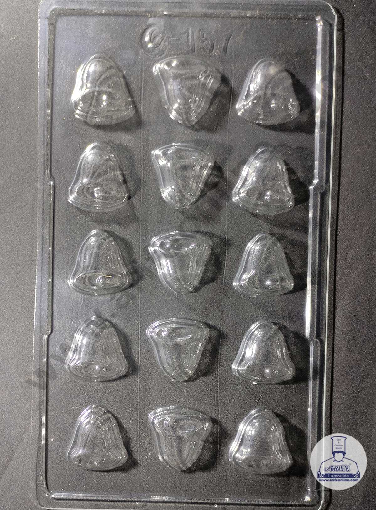 CAKE DECOR™ 15 Cavity Christmas Bell Shape Mould PVC Chocolate mould ...