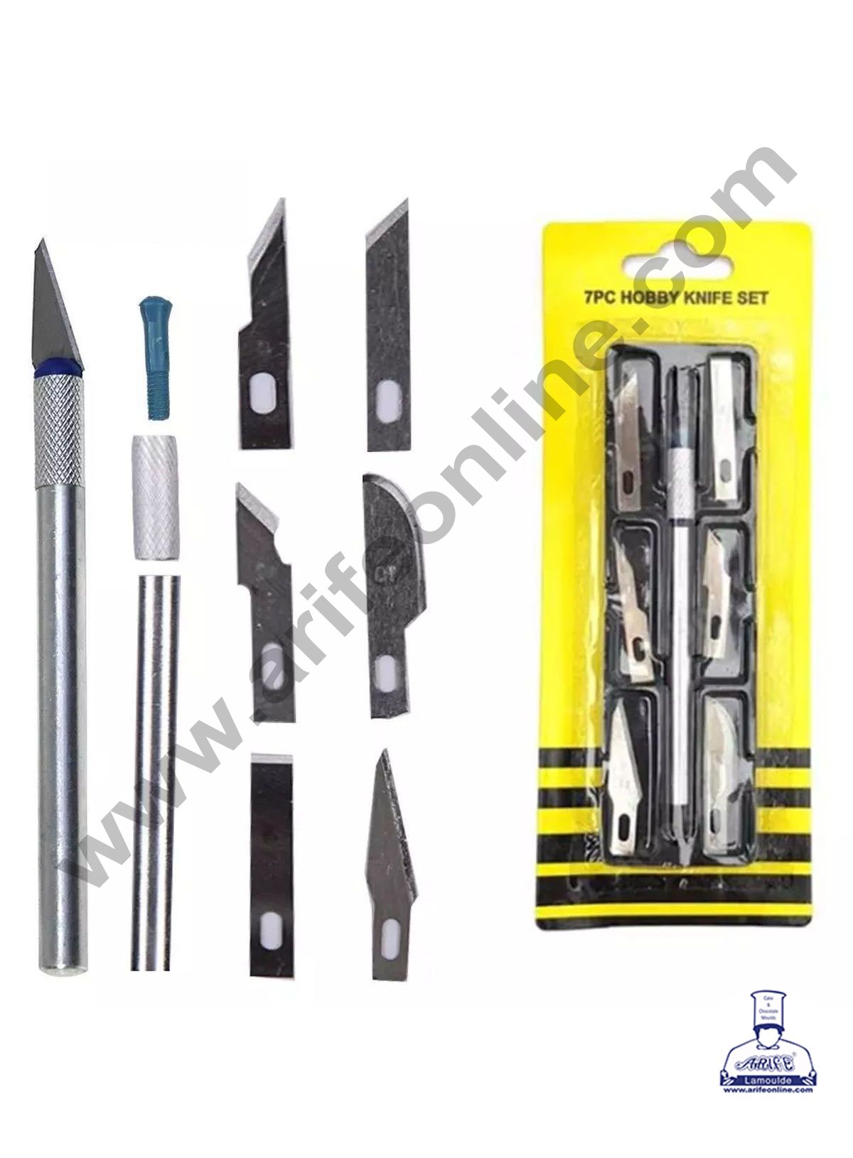 Cake Decor 7 Pcs / Set Hobby Knife Set With 6 Interchangeable Sharp Bl ...