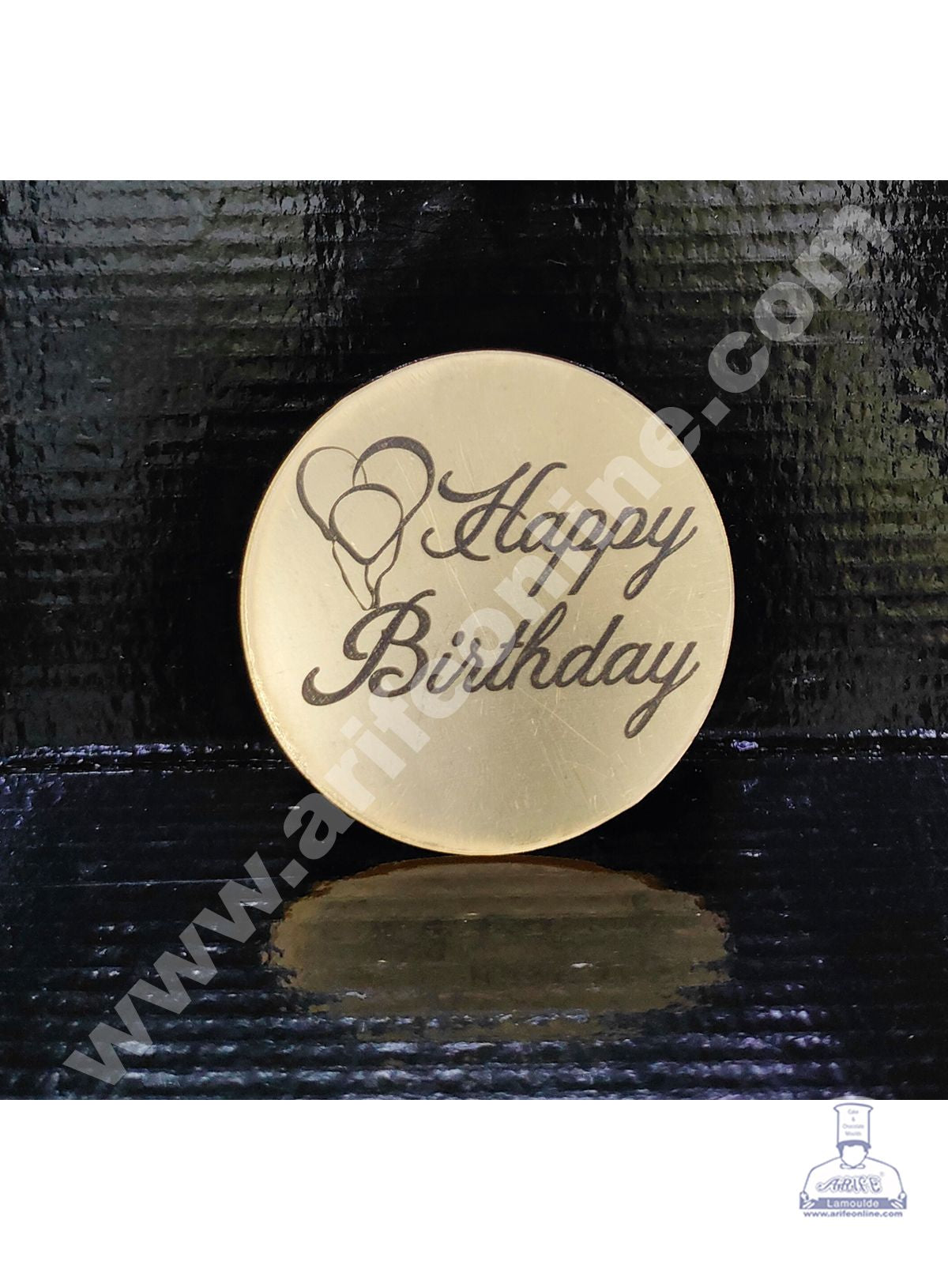 Cake Decor Acrylic Happy Birthday Coin Topper for Cake and Cupcakes ...