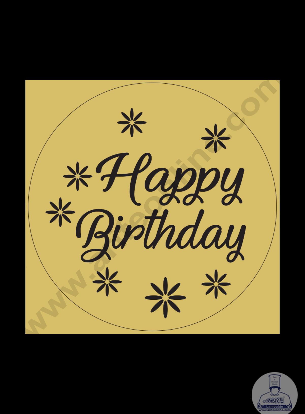 Cake Decor Acrylic Happy Birthday Coin Topper for Cake and Cupcakes ...
