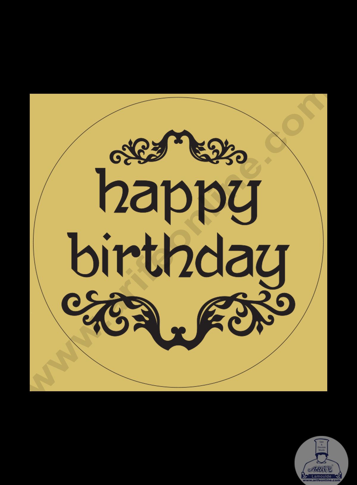 Cake Decor Acrylic Happy Birthday Coin Topper for Cake and Cupcakes ...