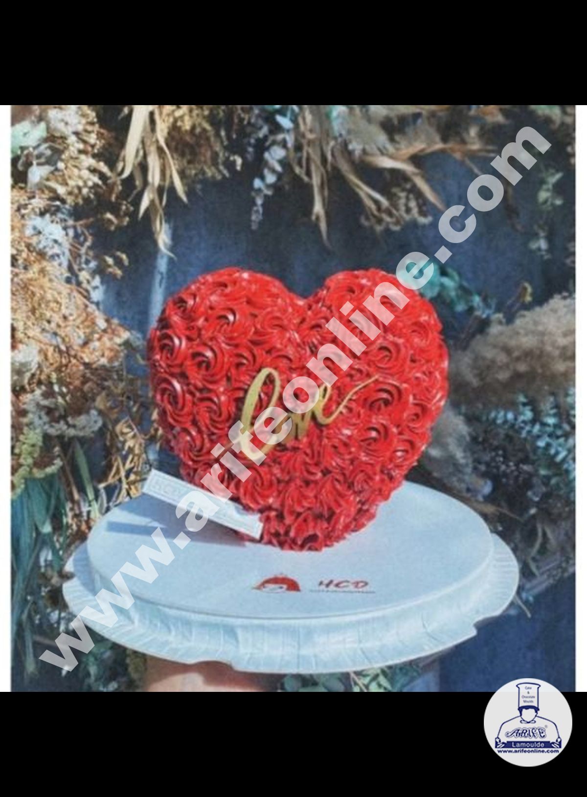 Cake Decor Acrylic Standing Heart Cake Stand Vertical Heart Stand ...