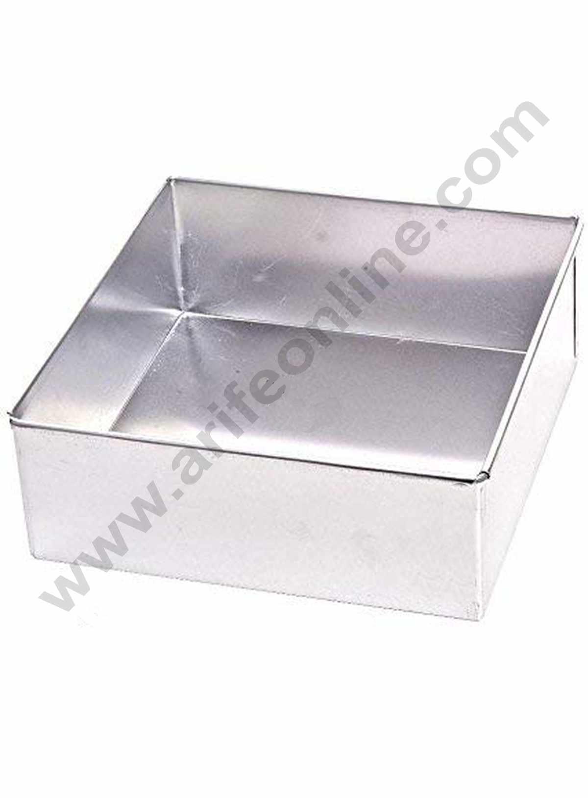 Cake Decor Aluminum Square Cake Mould - 8 in x 2.5 in – Arife Online Store