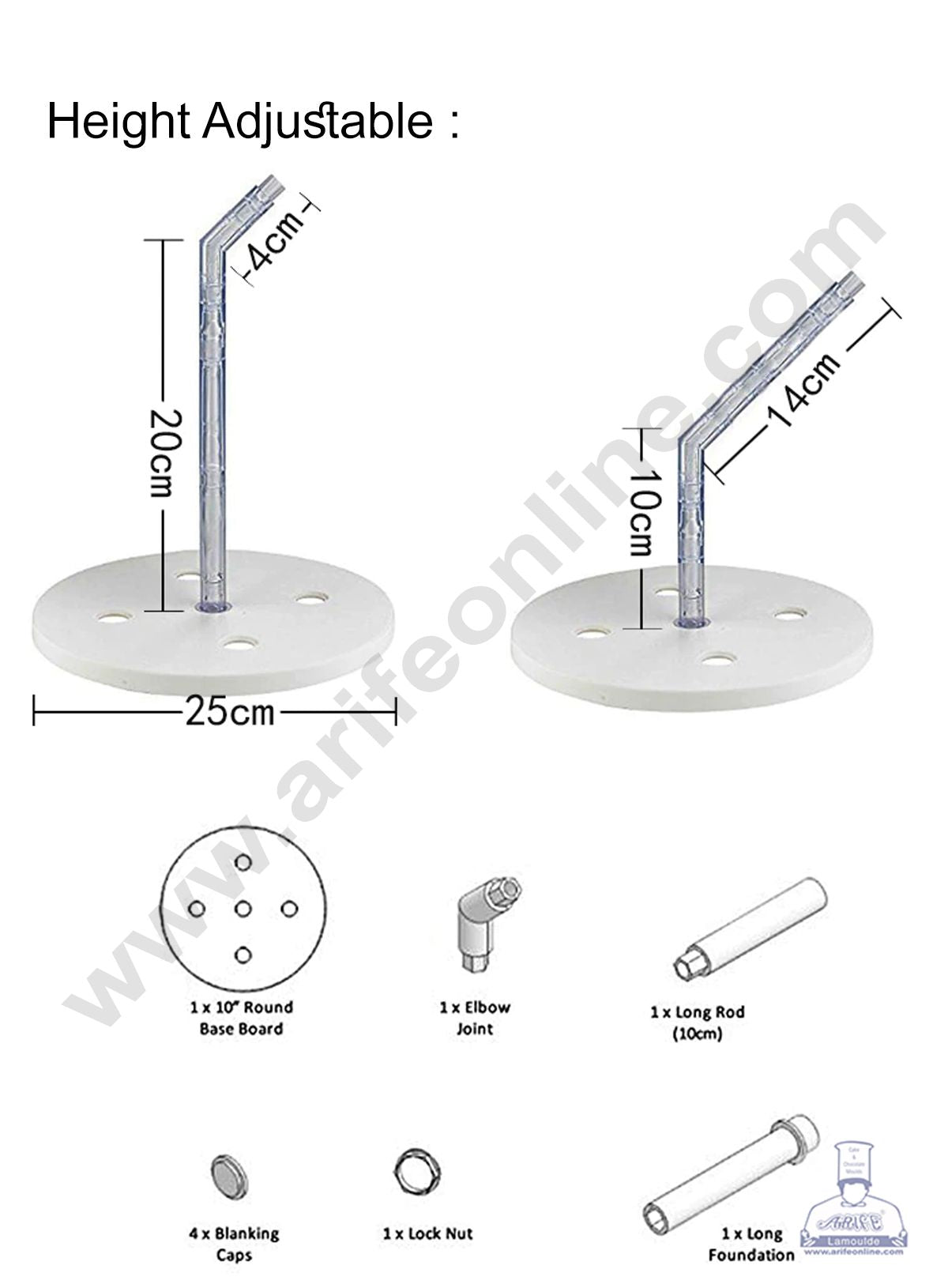 CAKE DECOR™ Cake Pouring Kit Anti Gravity Cake Support Structure for E ...