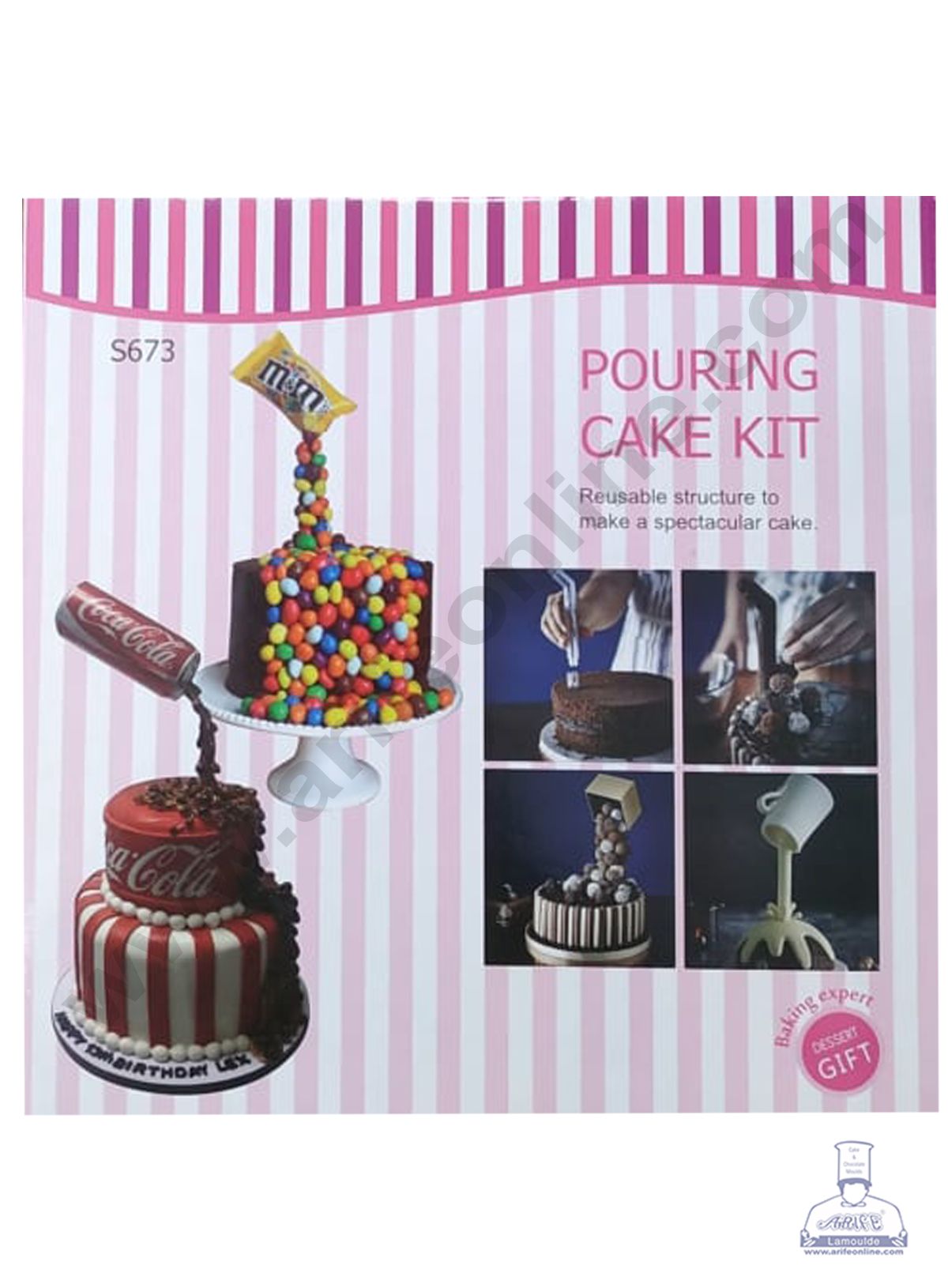CAKE DECOR™ Cake Pouring Kit Anti Gravity Cake Support Structure for E ...