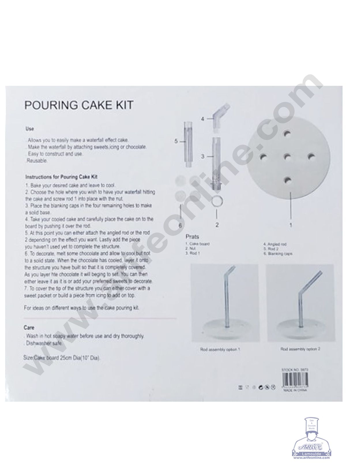 CAKE DECOR™ Cake Pouring Kit Anti Gravity Cake Support Structure for E ...