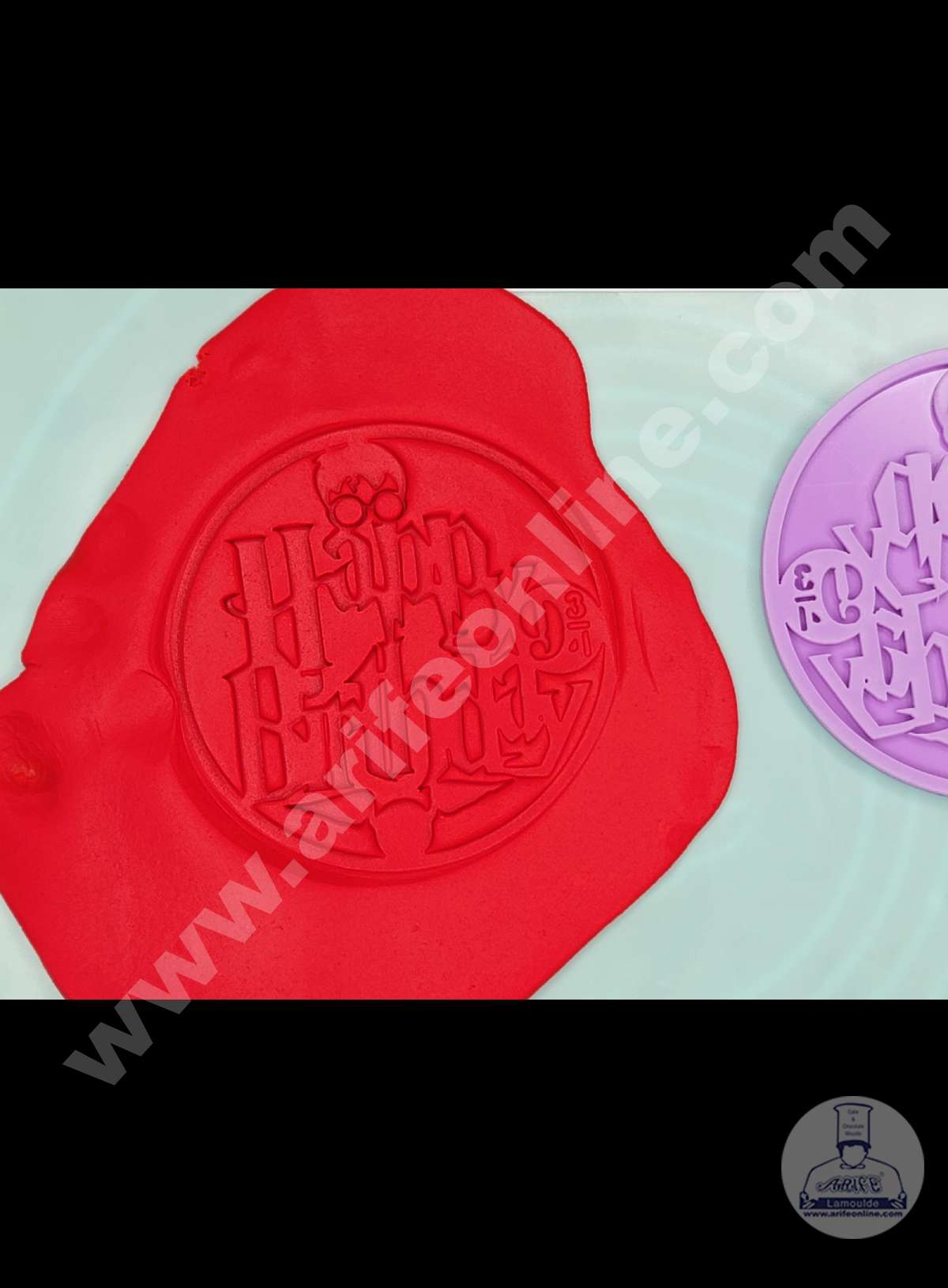 Cake Decor DIY Sweet Stamps For Fondant Embosser Round - Happy Birthda ...