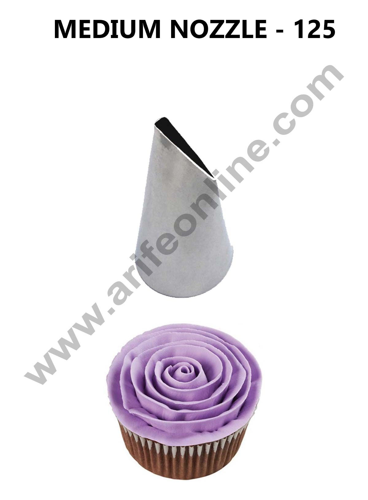 Cake Decor Medium Nozzle - No. 125 Petal Piping Nozzle – Arife Online Store