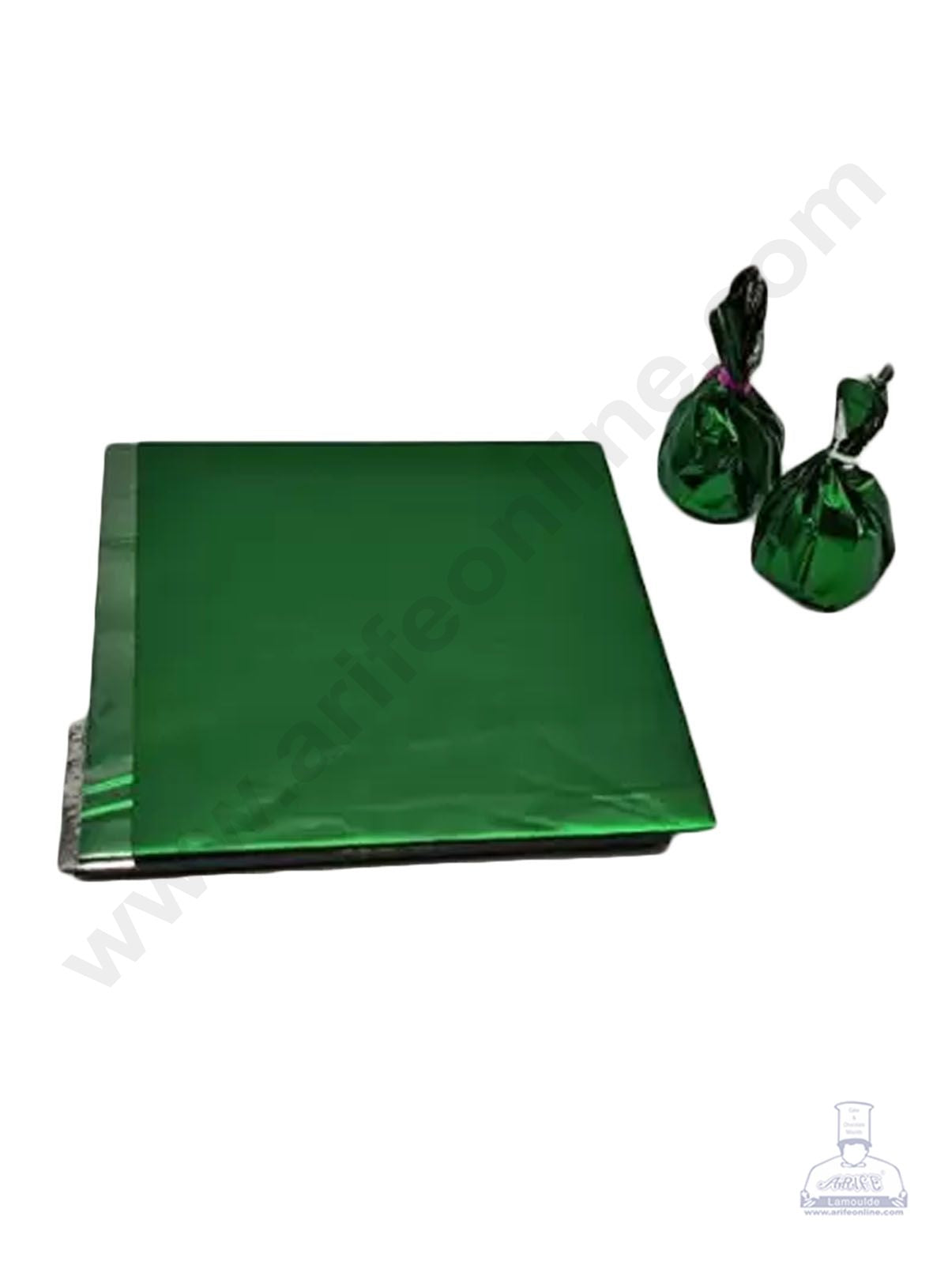 Cake Decor Metallic Plastic Chocolate Wrapper, Dark Green – Arife ...