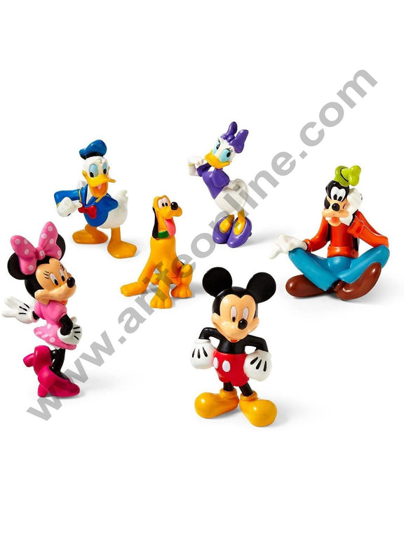 Cake Decor Mickey Minnie Mouse Daisy Donald Pluto Goofy 6 Figure Set C ...