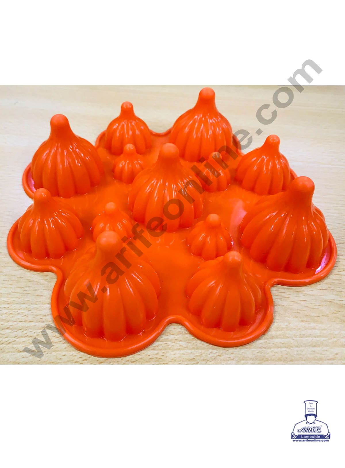 Cake Decor Modak Shape 13 Cavity Mix Size Chocolate Mould, Ganesh Chat ...