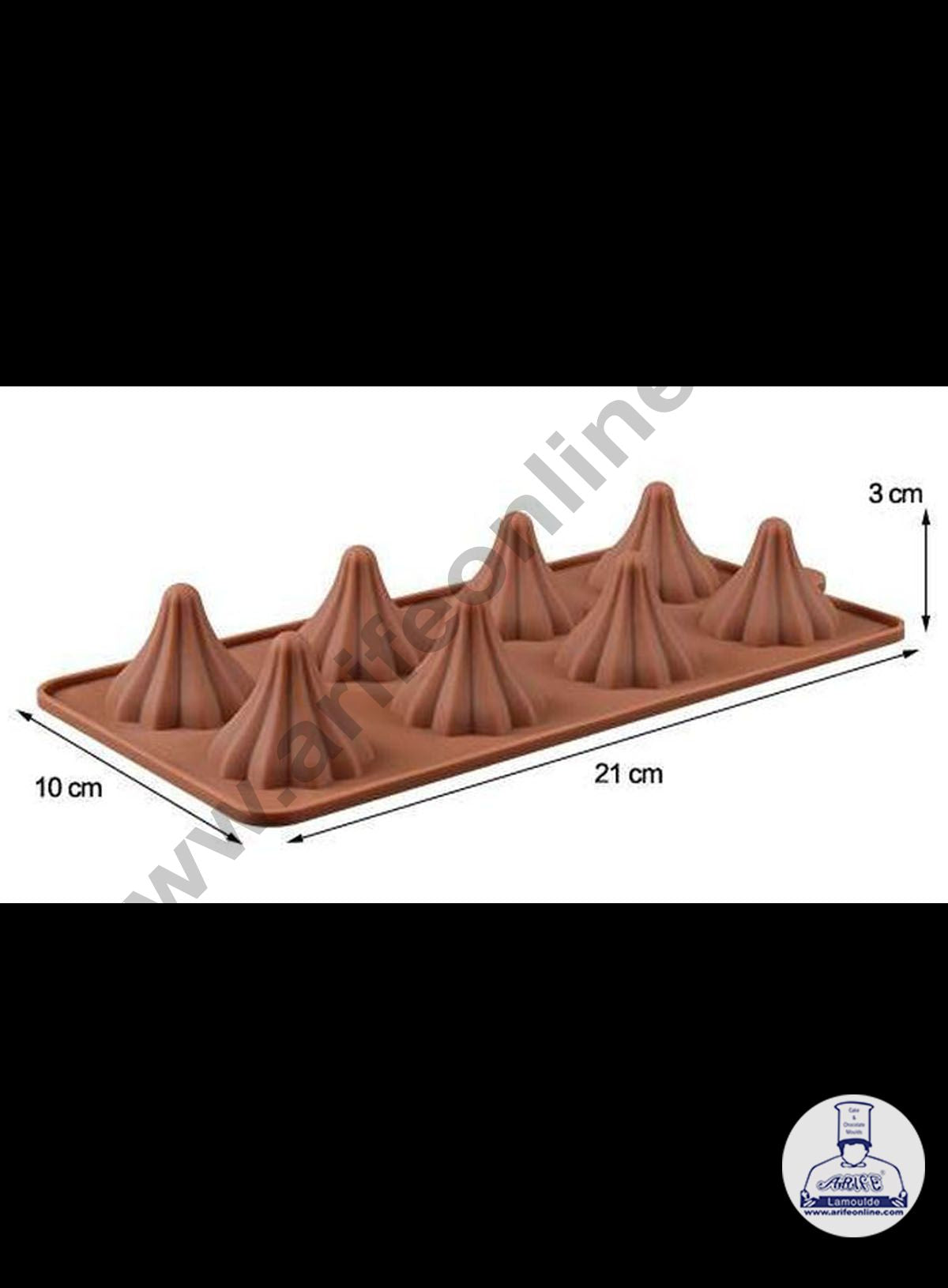 Cake Decor Modak Shape 8 Cavity Chocolate Mould, Ganesh Chaturti Festi ...