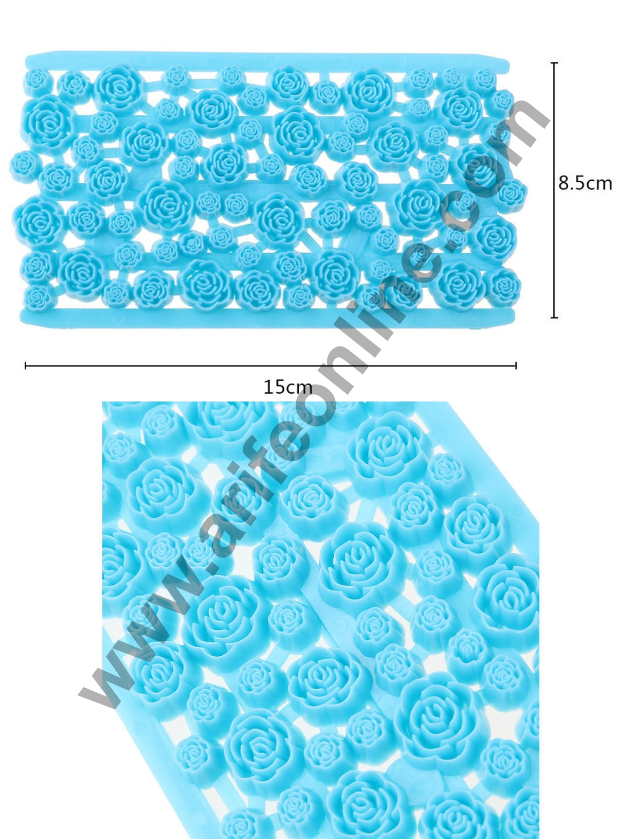 Home Cake Decor Plastic Rose Petal Quilt Mold Embosser Fondant Quilt ...