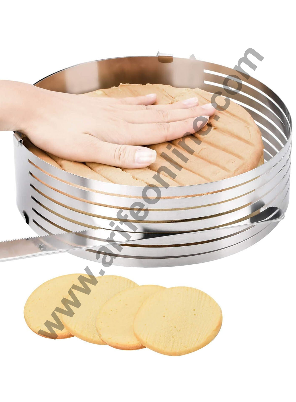 Home Cake Decor Stainless Steel Big Layer Cake Slicer – Adjustable Big ...