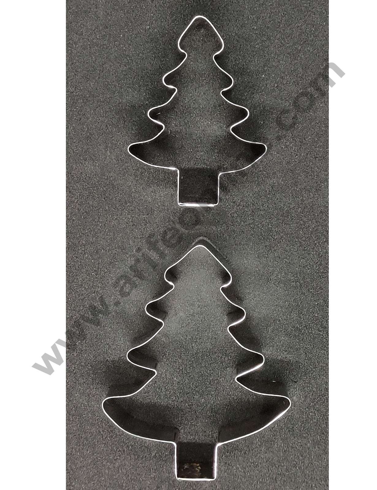 Cake Decor Steel Cutter 2 Pc Christmas Tree Shape Cookie Cutters ...