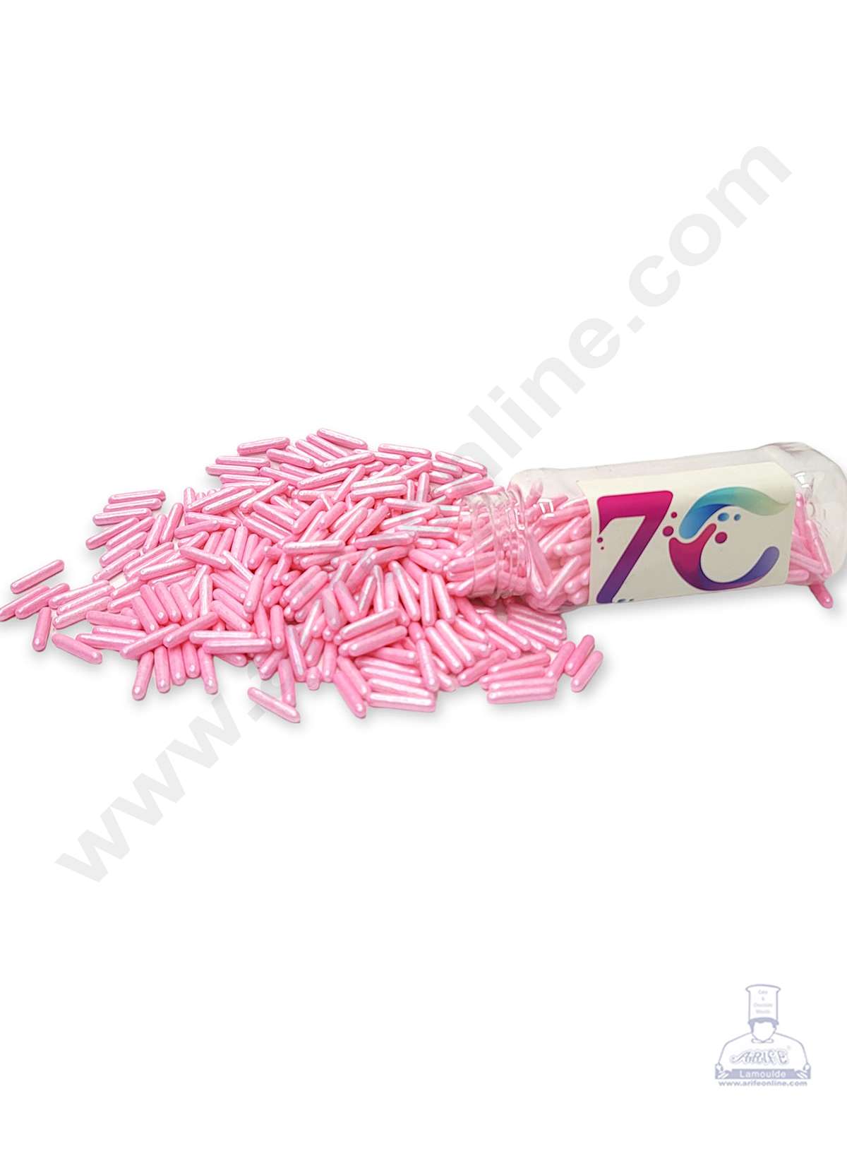Home CAKE DECOR™ Sugar Candy - Pink Pearlescent Rod Jimmies Sprinkles ...