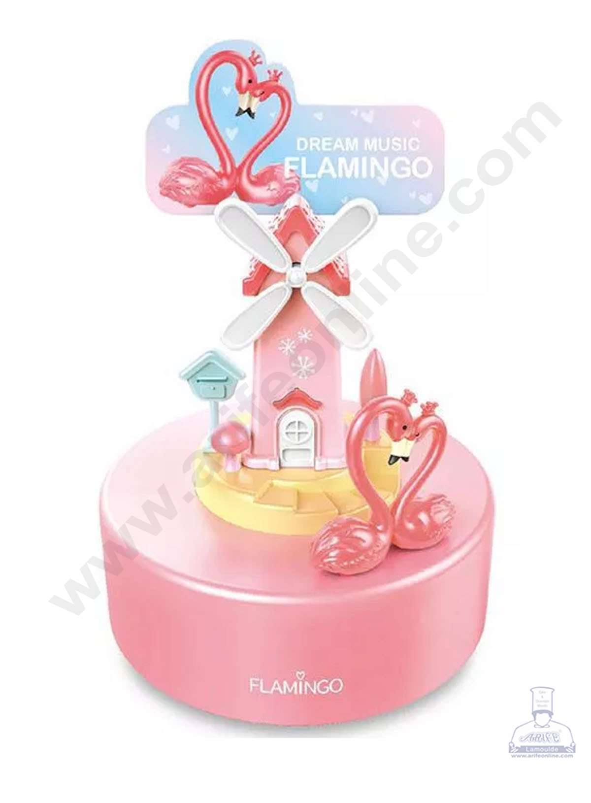 Cake Decor™ Flamingo Carousel Music Box - Pink – Arife Online Store
