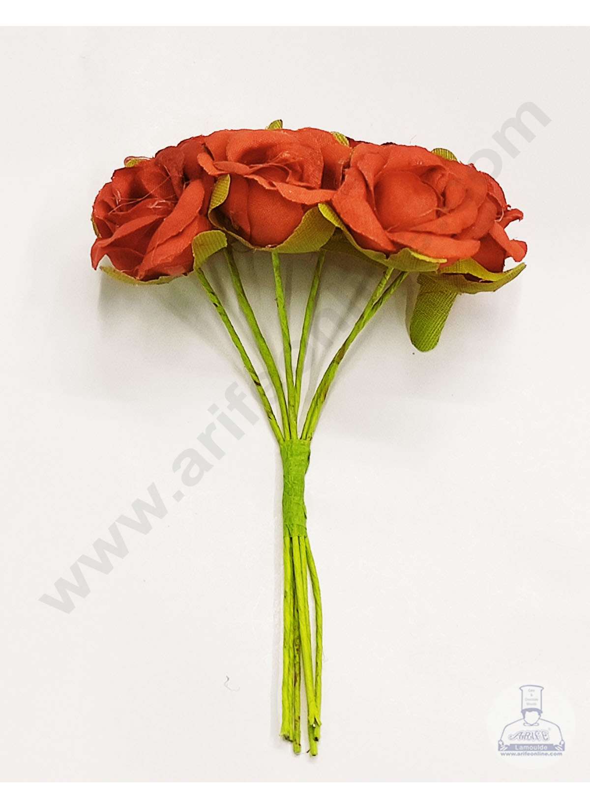 Cake Decor™ Small Rose Artificial Flower Bunch For Cake Decoration – R ...